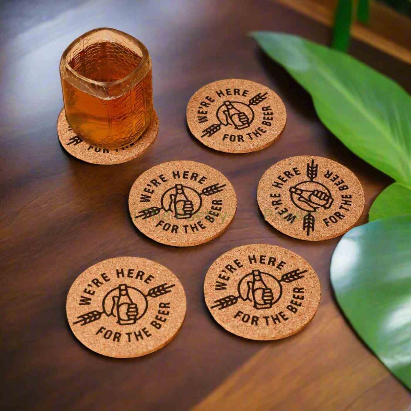 Beer Cork Coasters (Set of 6) – Kavi The Poetry-Art Project