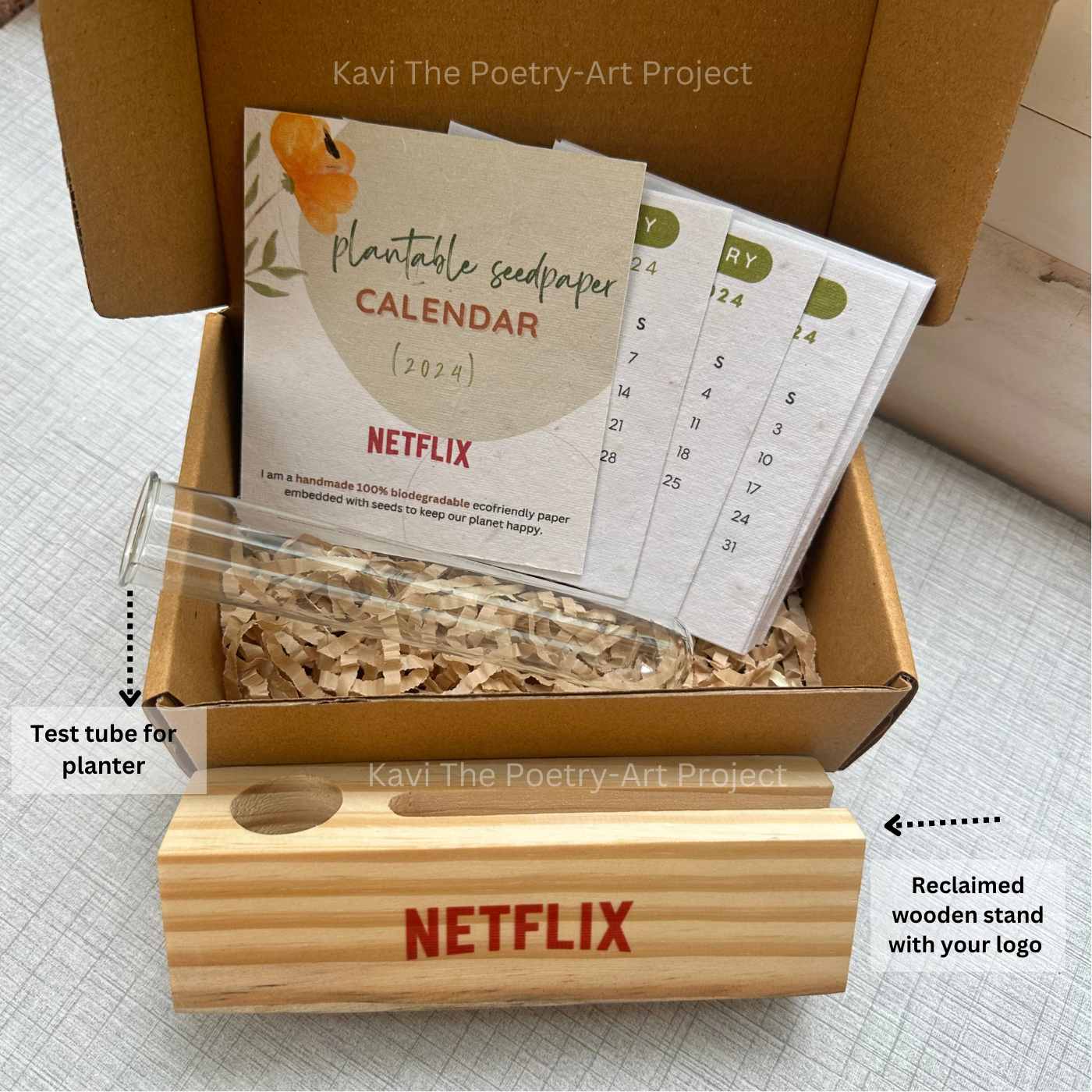 Customised Seed Paper Calendar with Propagation Planter – Kavi The ...
