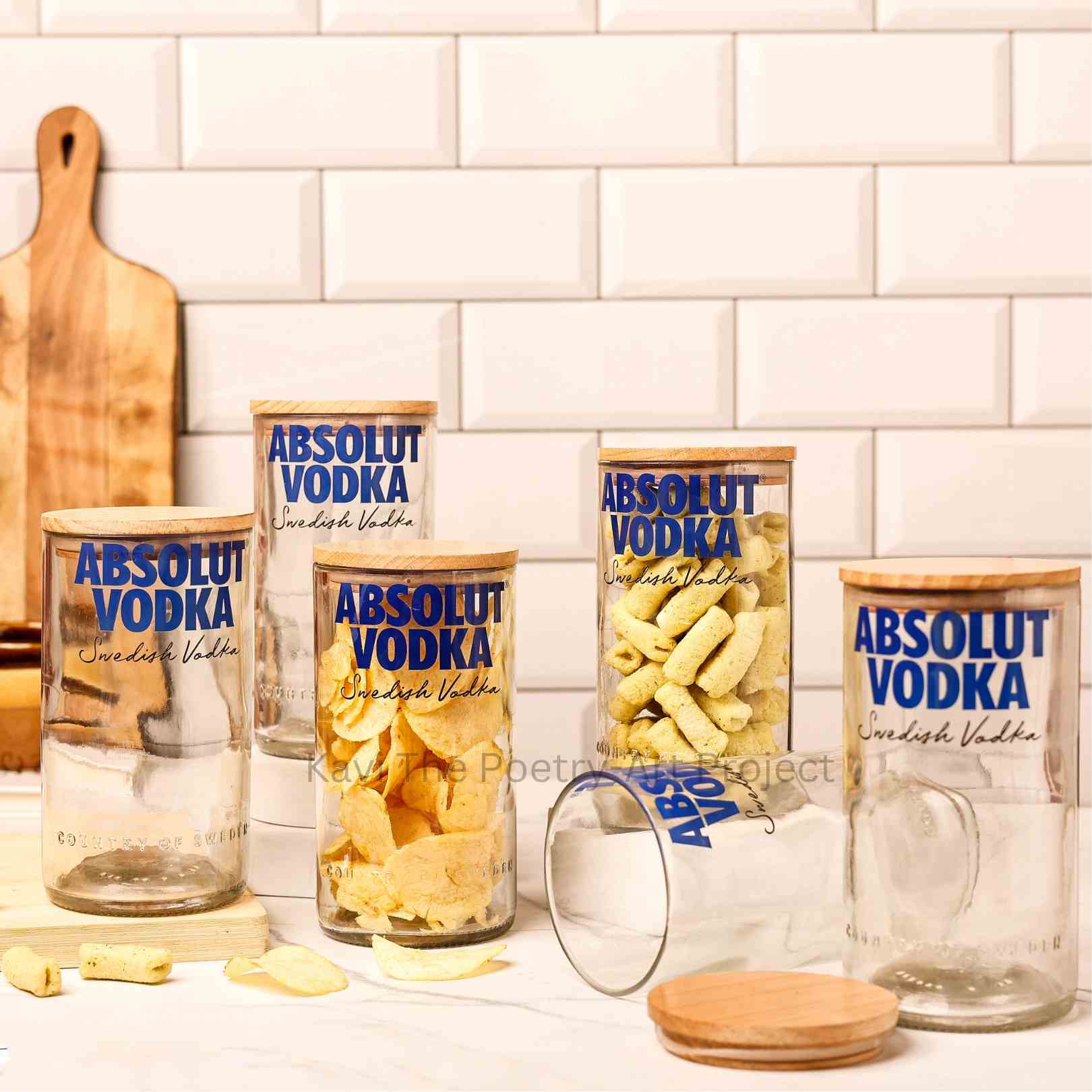 Kavi Absolut Top Cut Bottle Jars (Set of Six) – Kavi The Poetry-Art Project